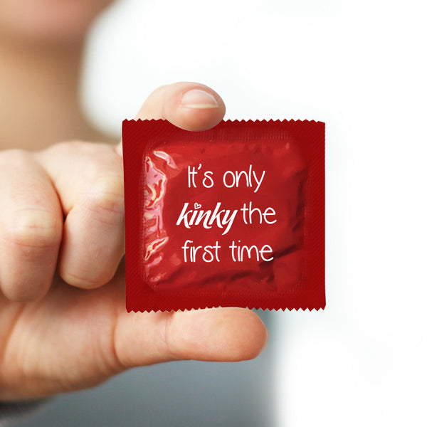 It's Only Kinky The First Time Condom - 10 Condoms – Funny Condoms